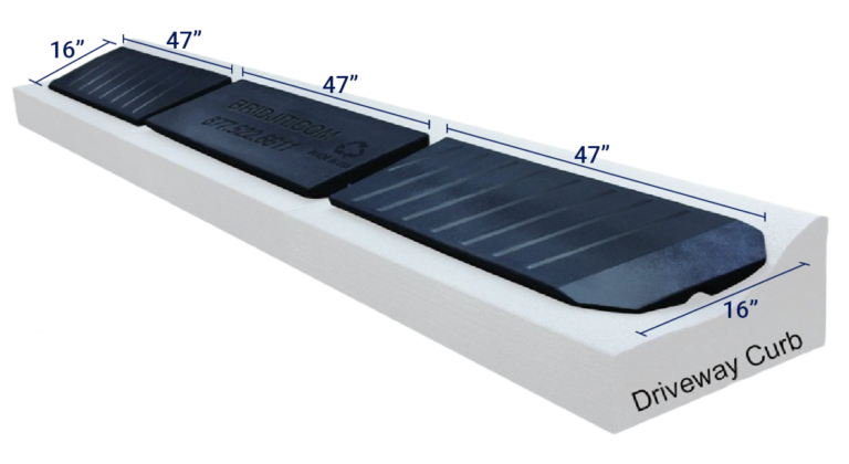 BRIDJIT 3-Piece Expandable Curb Ramp Set - BRIDJIT Curb Ramps